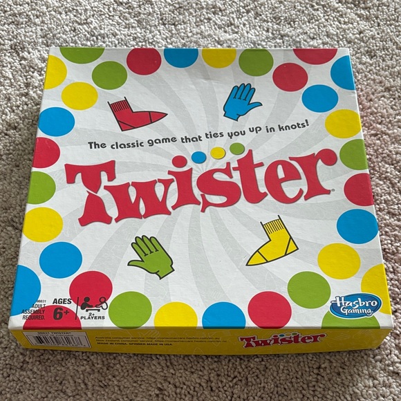 Hasbro | Games | Hasbro Twister Game Red Blue Green Yellow Twister Game ...